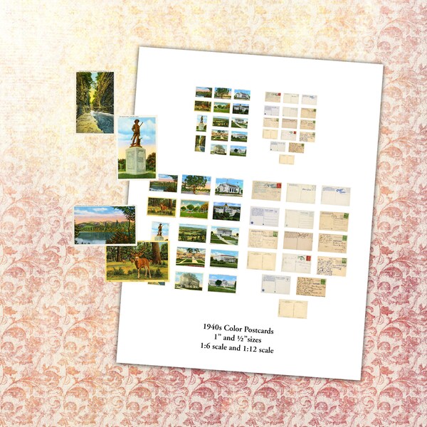 Miniature Postcards - Etsy