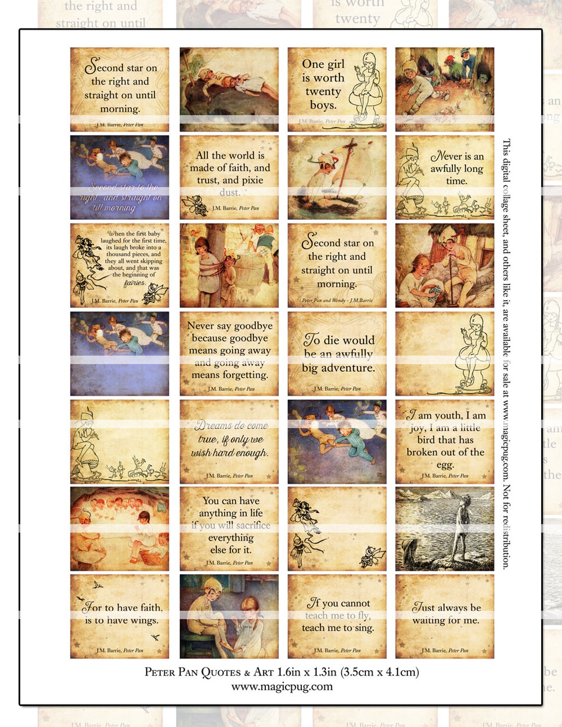 Instant Digital Download Printable Peter Pan Quotes for - Etsy