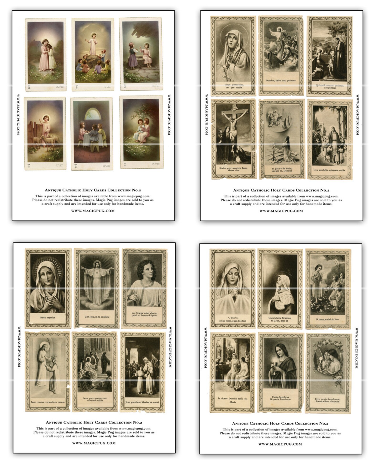 Catholic Holy Cards Digital Download Set A 74 Images for - Etsy