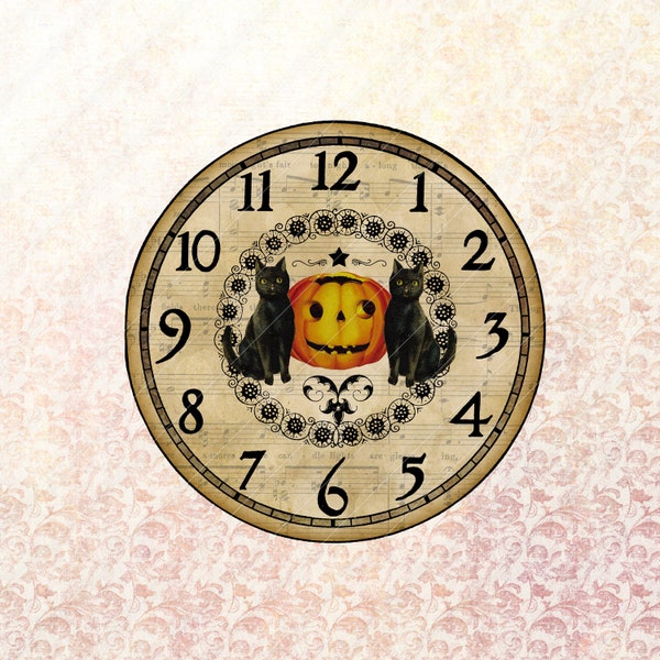 Clock Face Template 8" - Etsy