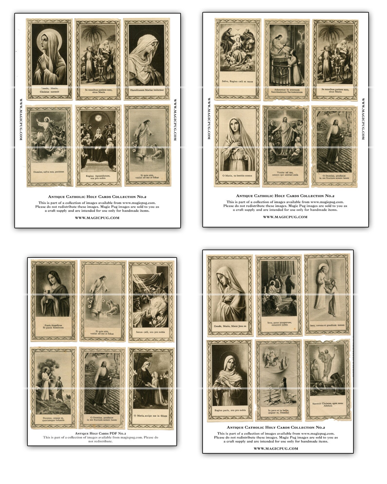 Catholic Holy Cards Digital Download Set A 74 Images for - Etsy