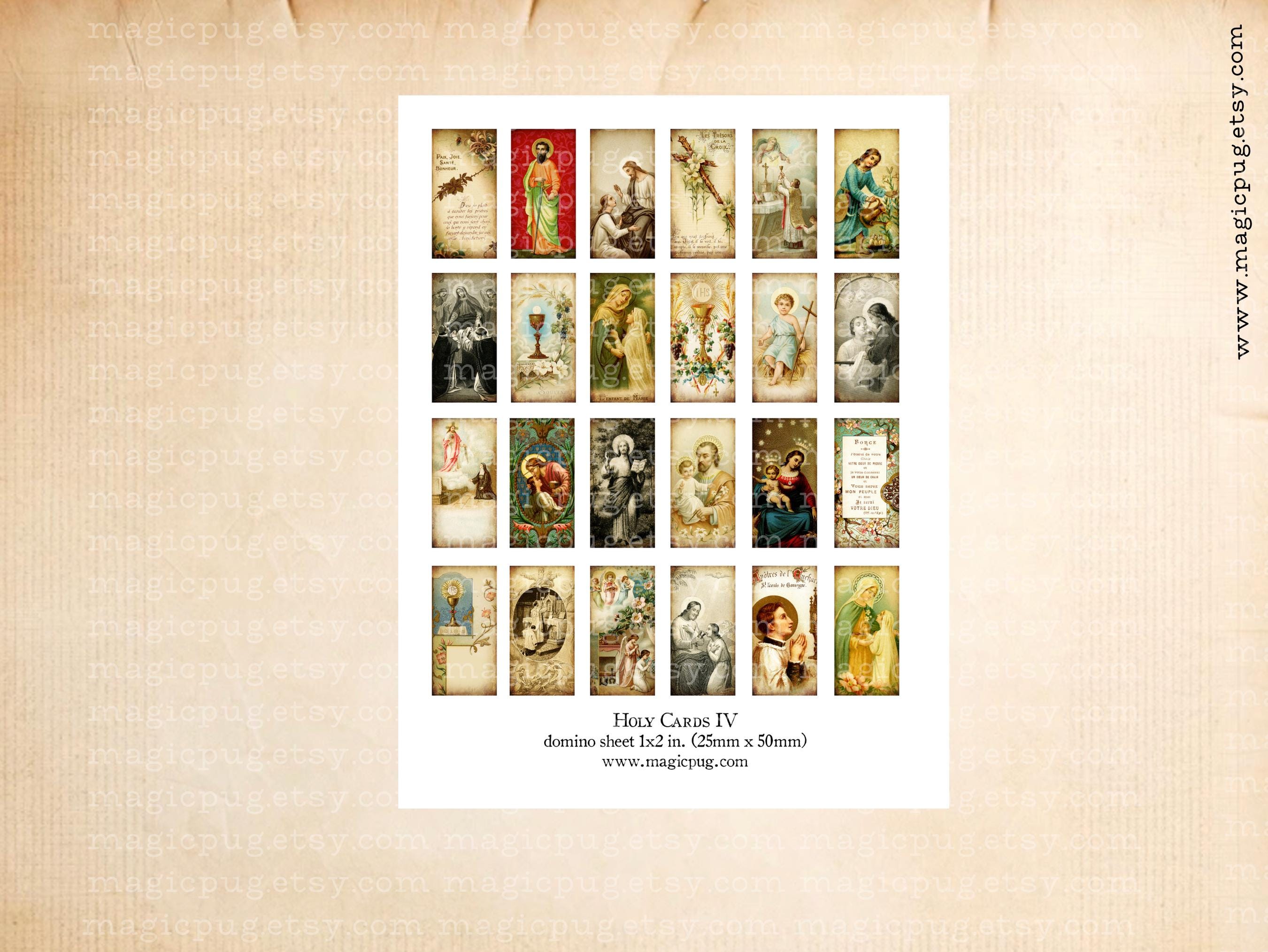 Antique Catholic Holy Cards: Collage Images for Altered Art (digital ...