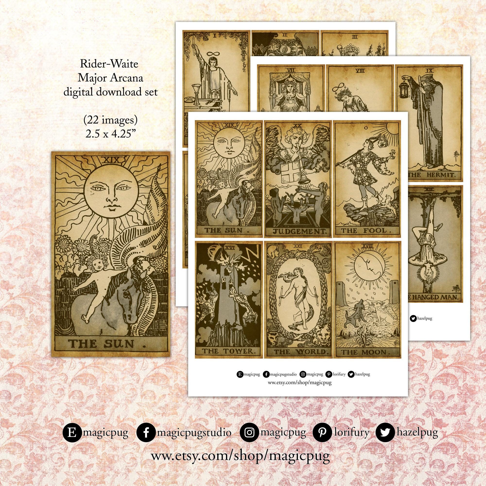 Tarot Cards Rider Waite Major Arcana