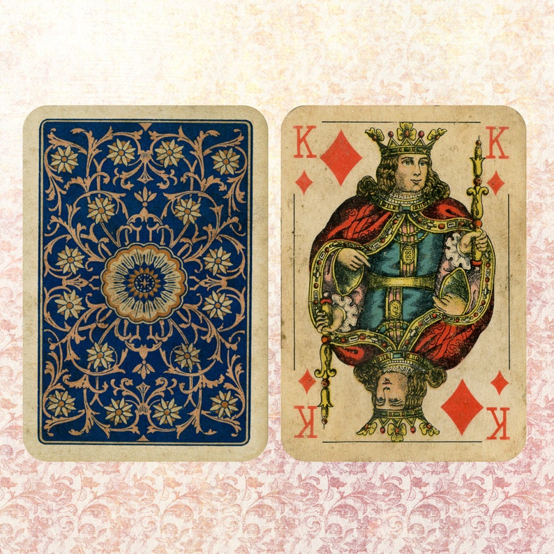 Instant Digital Download Antique Playing Cards Full Deck - Etsy