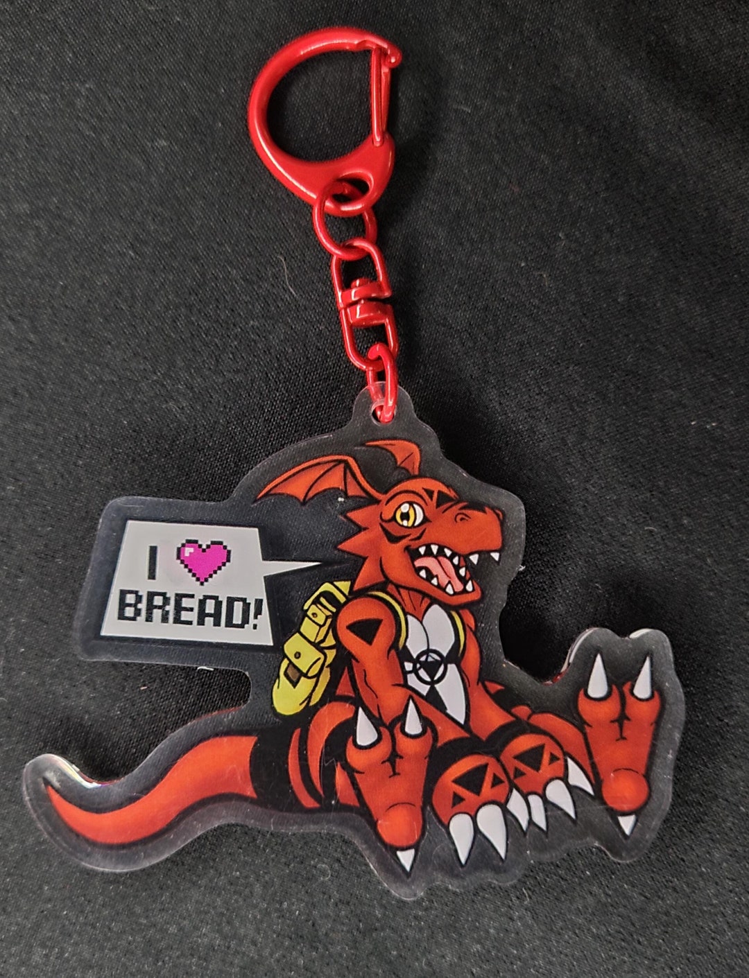 Guilmon Digimon Keychain - Etsy