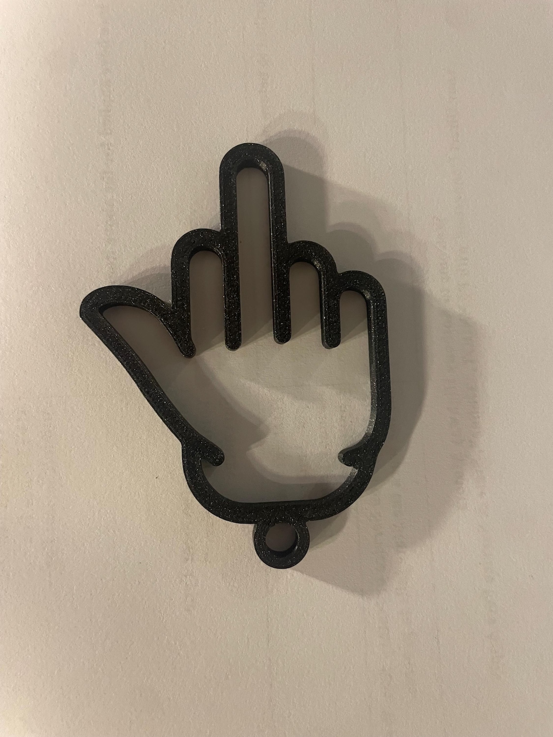 3D Printed Middle Finger Keychain - Etsy