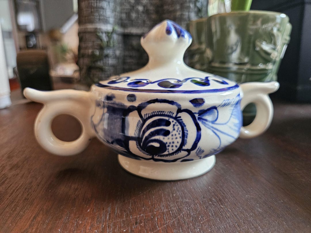 Blue Mexican Ceramic Decor - Etsy