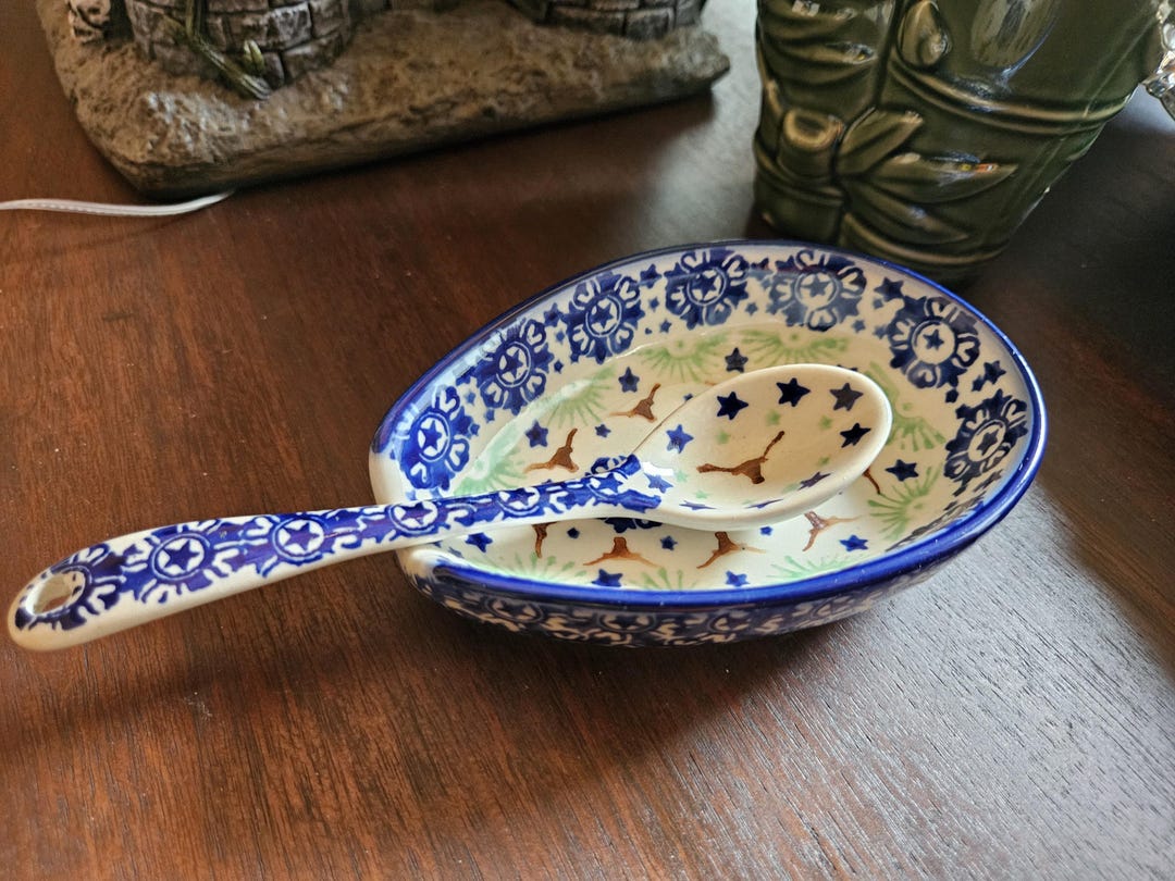 Longhorn Spoon Rest Set - Etsy