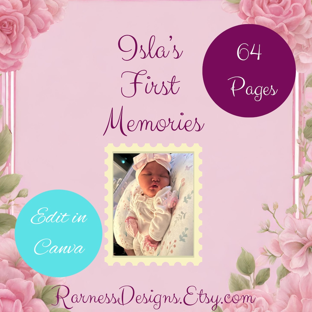 Baby Book, Digital Baby Book Template, Printable Baby Book Pages, Baby ...