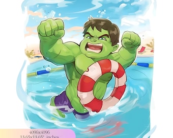Hulk Clipart, Hulk Png, Super Hero Png, Hulk Splash Design, Instant ...