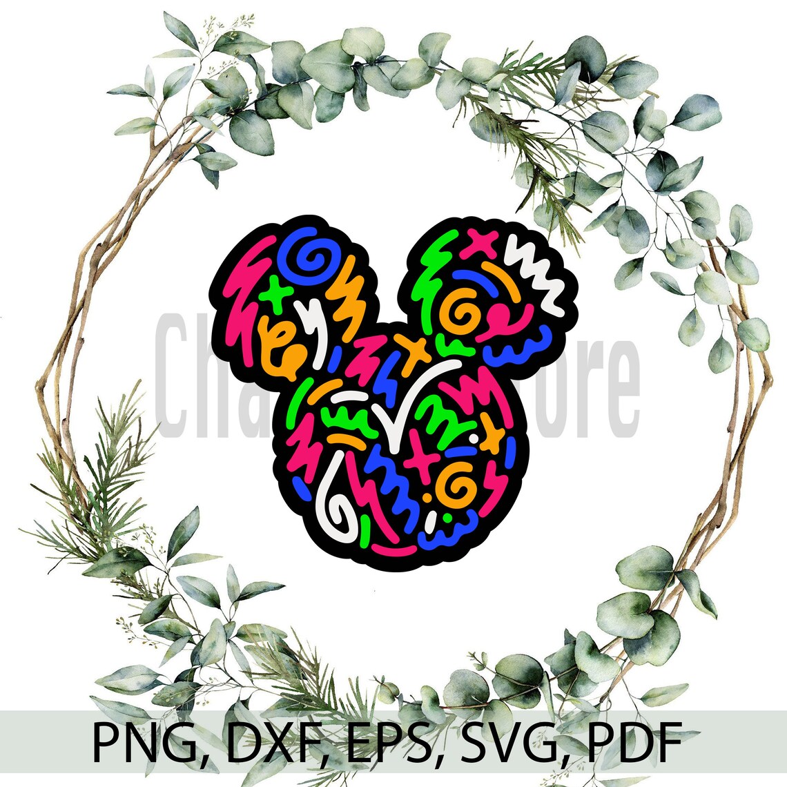 Mickey Mouse Head Svg, Mickey Mouse Svg, Png for Cricut, Silhouette ...