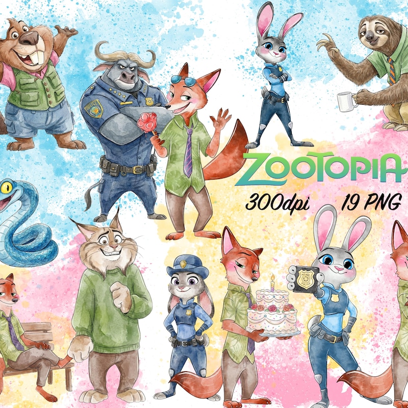 Zootopia Wall Stickers - Etsy