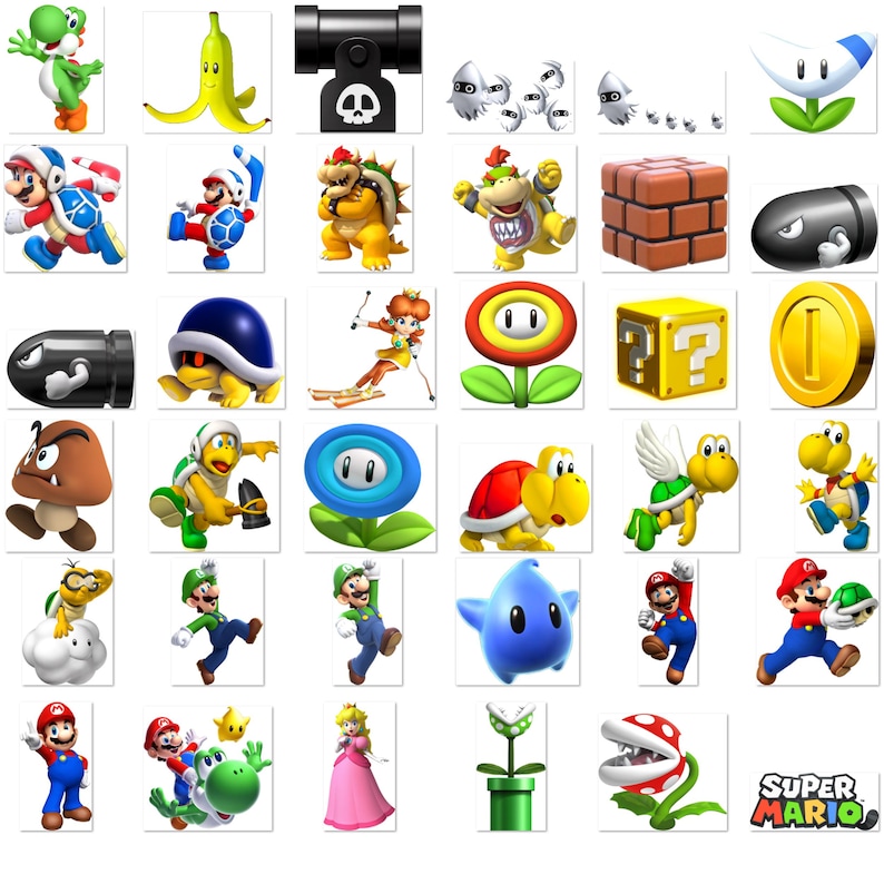 Super Mario in Digital Design - File for Sublimation - Instant Digital ...