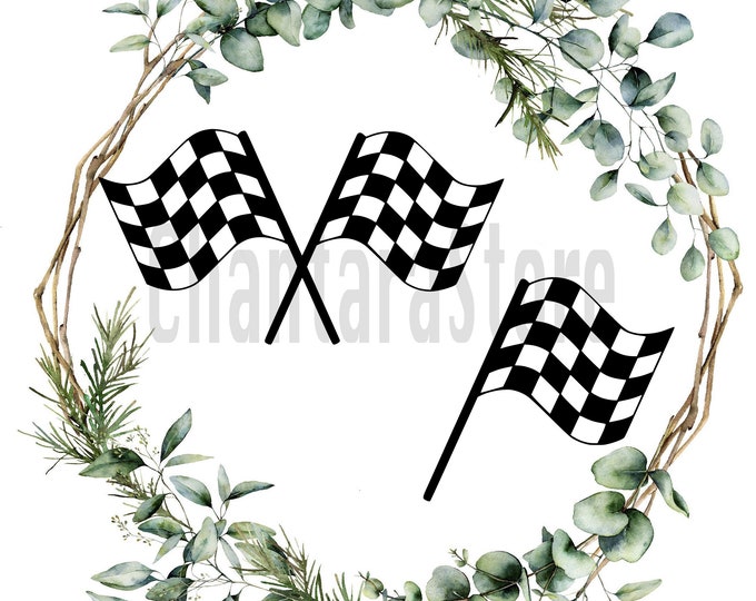 Nascar Racing Flags Start and Finish SVG - Etsy Canada