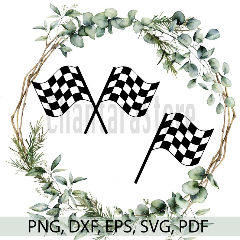 Racing Flags Svg, Racing Svg, Start Flags Svg, Finish Svg, DXF, EPS ...