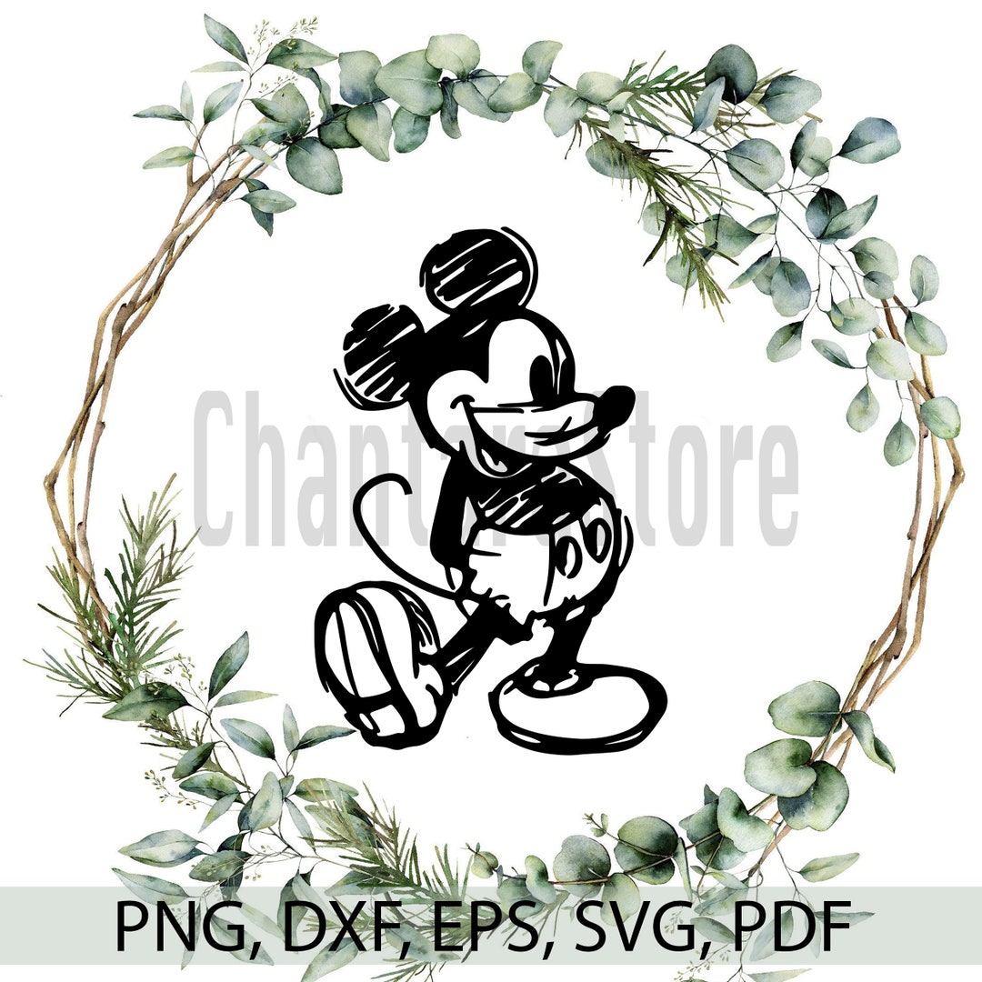 Mickey Mouse Svg, Mickey Mouse Svg, Png for Cricut, Silhouette, Cutting ...