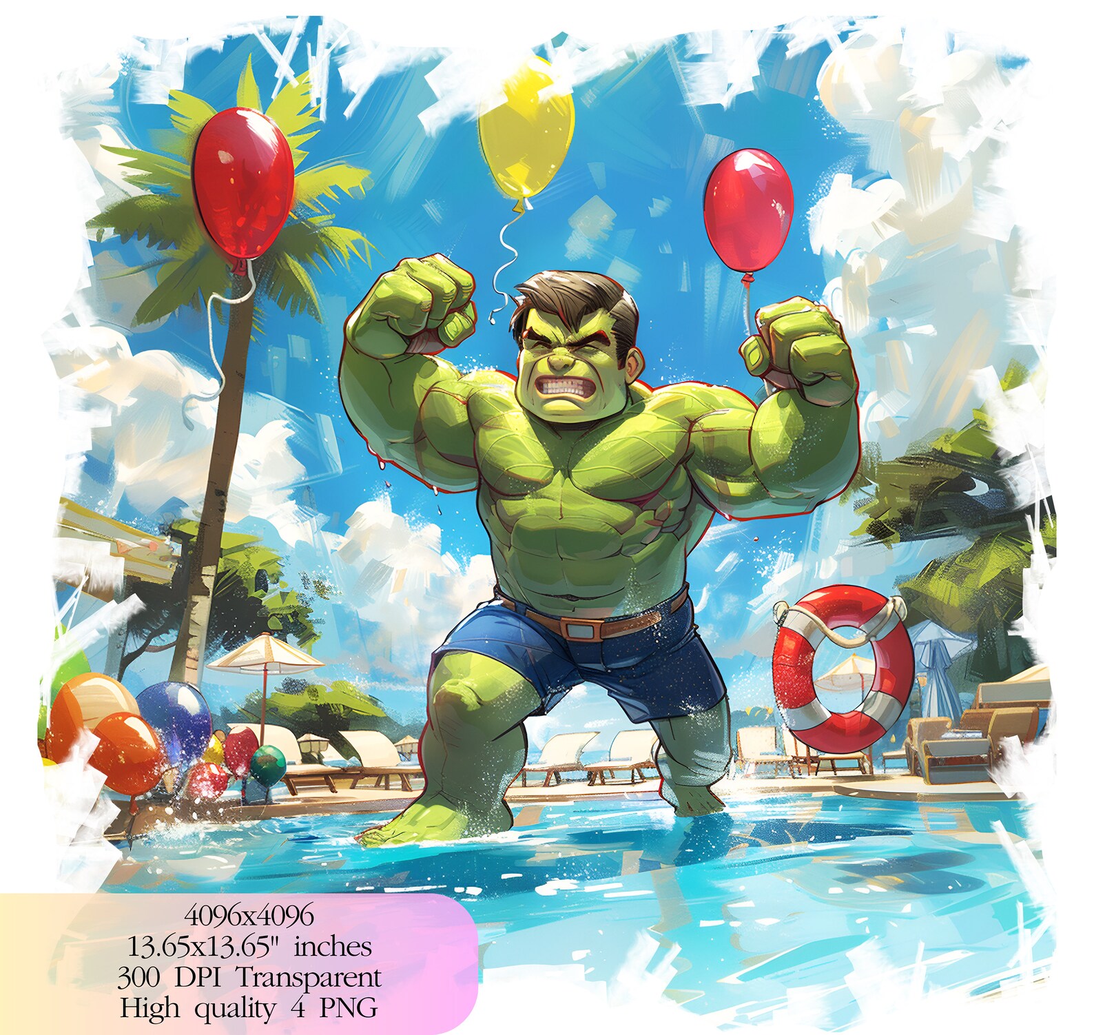 Hulk Clipart, Hulk Png, Super Hero Png, Hulk Splash Design, Instant ...