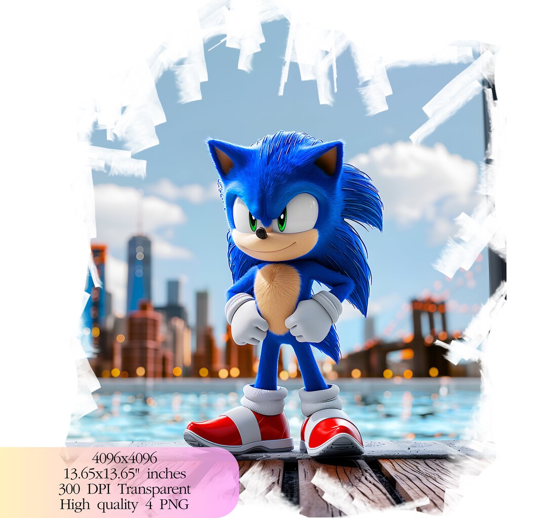 Sonic Pool Party Birthday - 300 DPI, High-resolution, Transparent ...