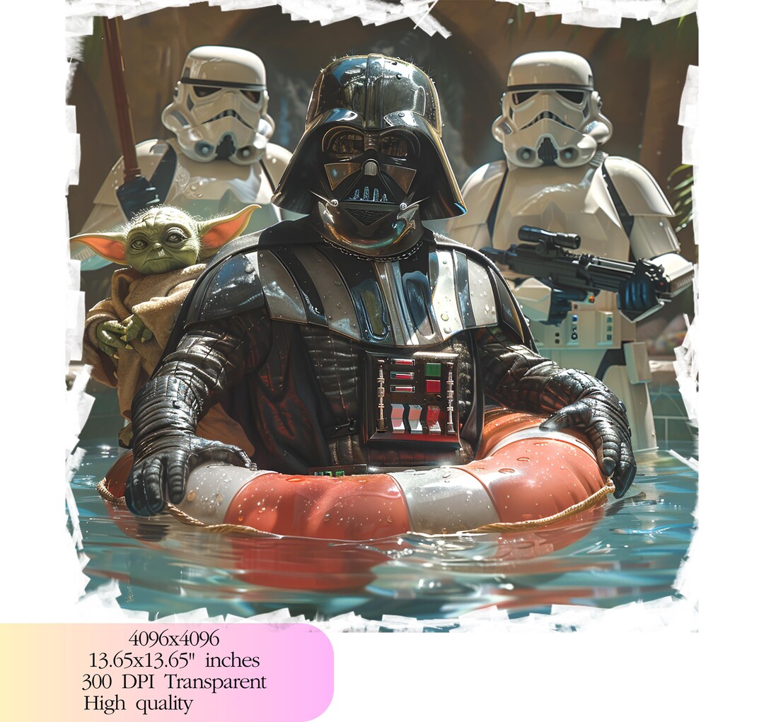 Darth Vader, Yoda Watercolor and Splash Styles, High Resolution PNG ...