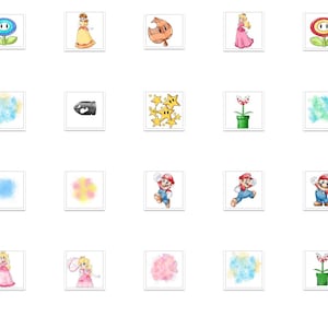 Watercolor Super Mario in Digital Design - File for Sublimation ...