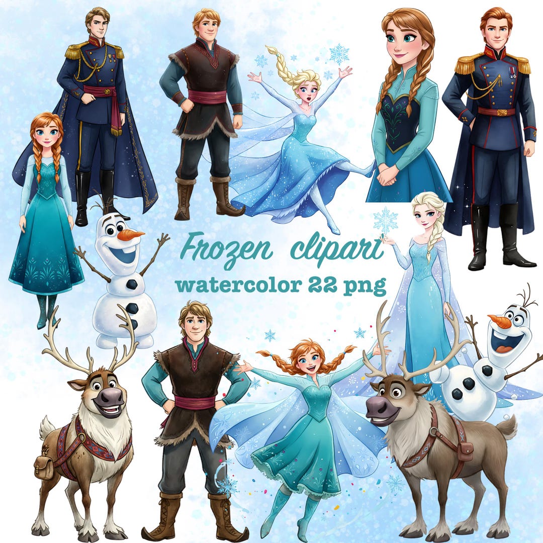Frozen Clipart, Frozen PNG, Elsa Png, Frozen Characters, Anna Png, Olaf ...