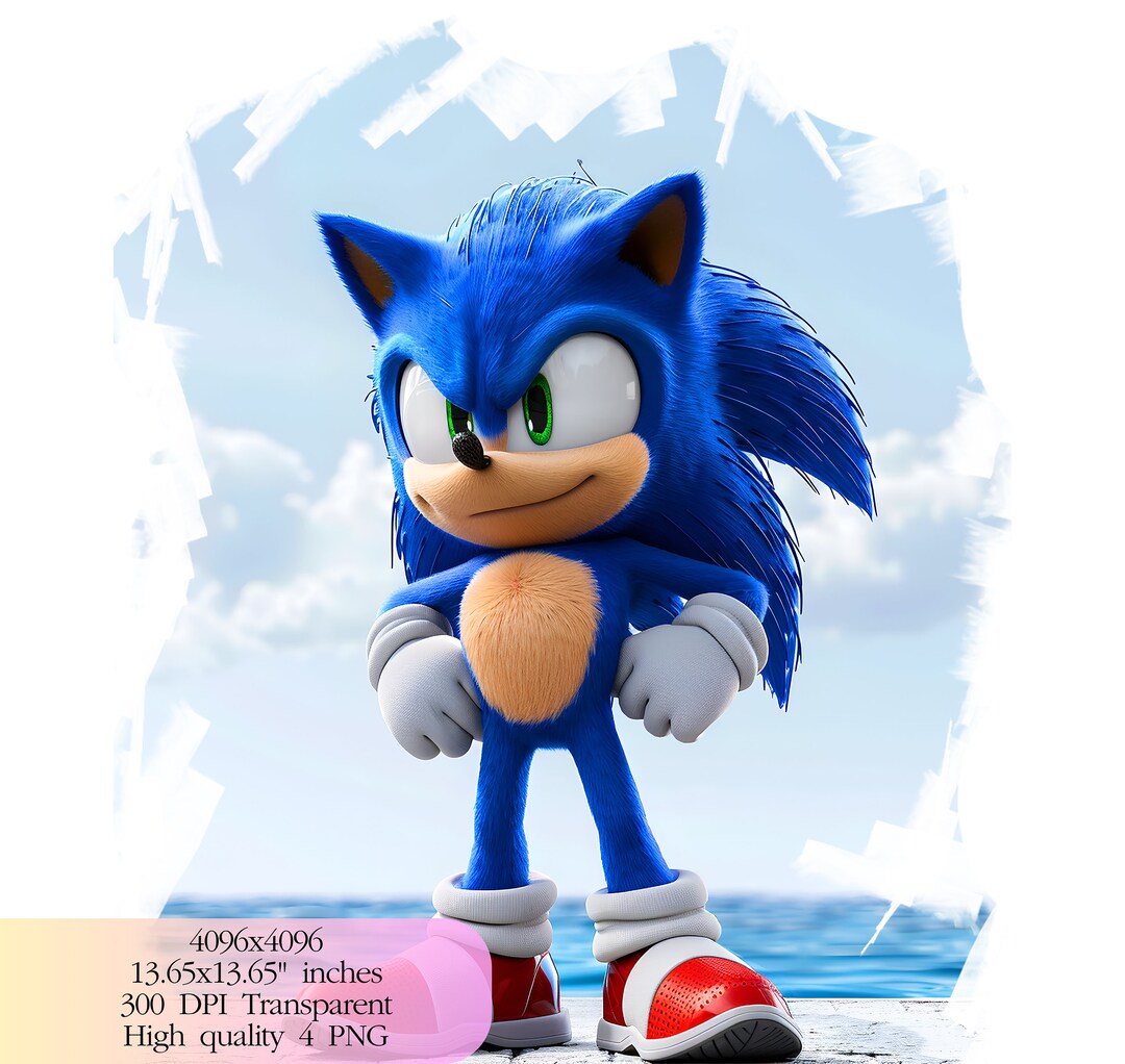 Sonic Pool Party Birthday - 300 DPI, High-resolution, Transparent ...