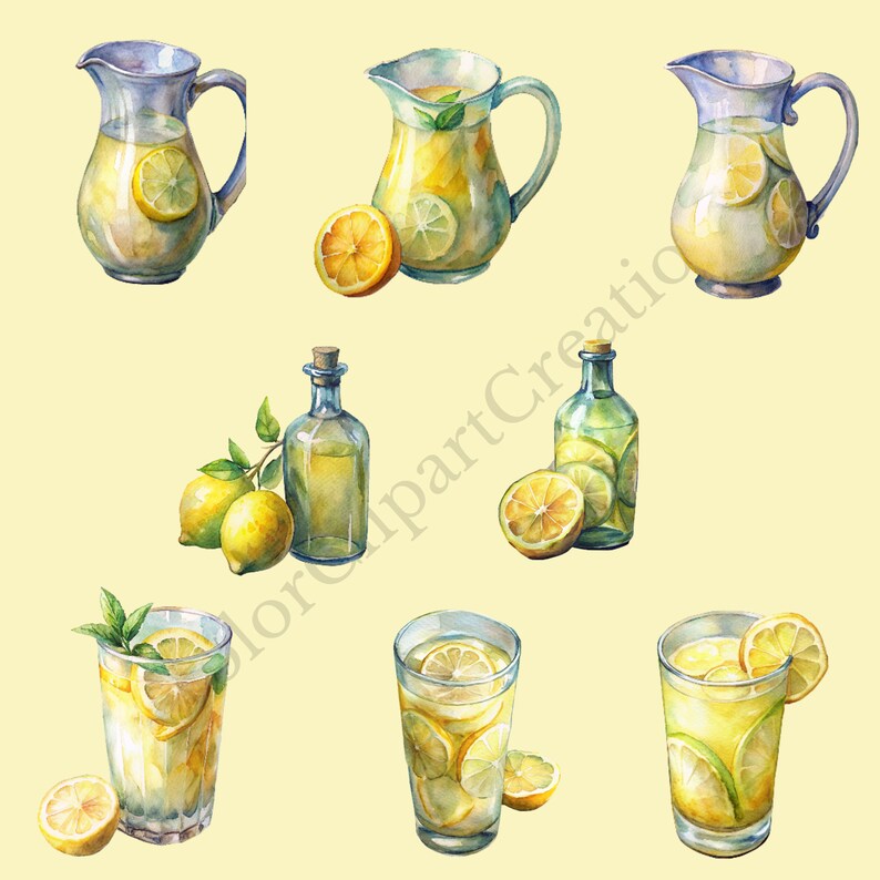 Vibrant Lemon PNG Clipart Bundle - Perfect for Summer Prints! Lemon ...
