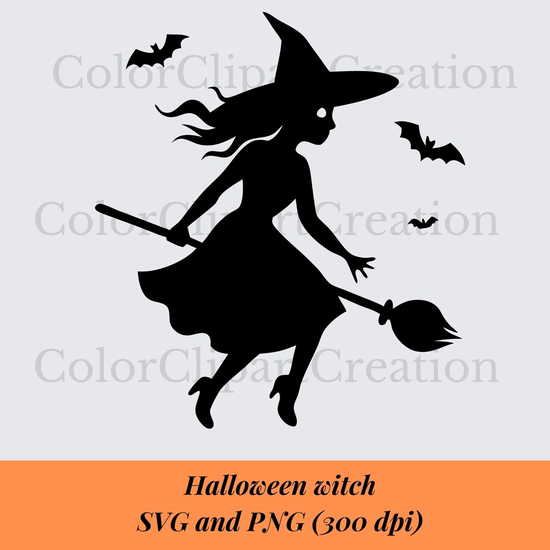 Witch SVG, Flyer Halloween Svg, Cut Files, Halloween Png, Witch ...