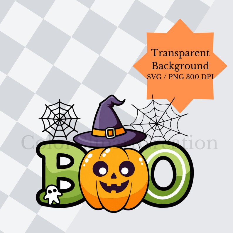Boo SVG and PNG, Spiderweb SVG, Ghost Svg, Pumpkin Face Svg, Halloween ...