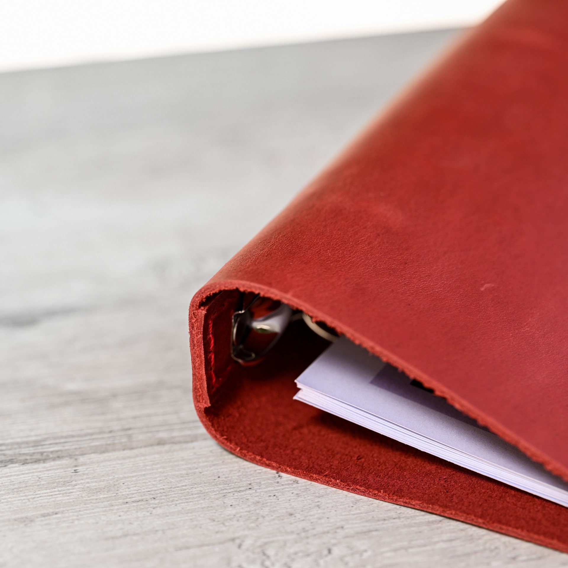 Leather Menu Cover With Ring Binder, Custom Restaurant Menu Holder - Etsy
