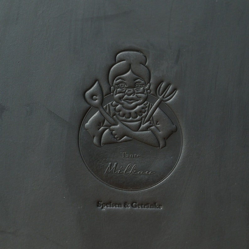 Hardcover Leather Menu Folder With Logo Embossing, Menu Cover With ...