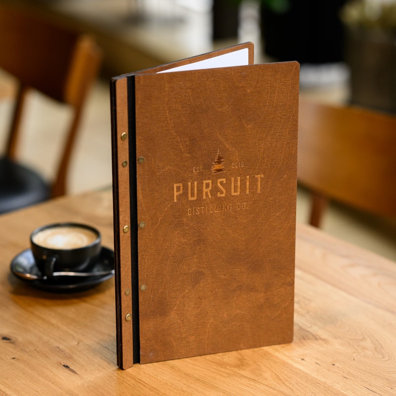 Leather Drink Menu Folio - Etsy