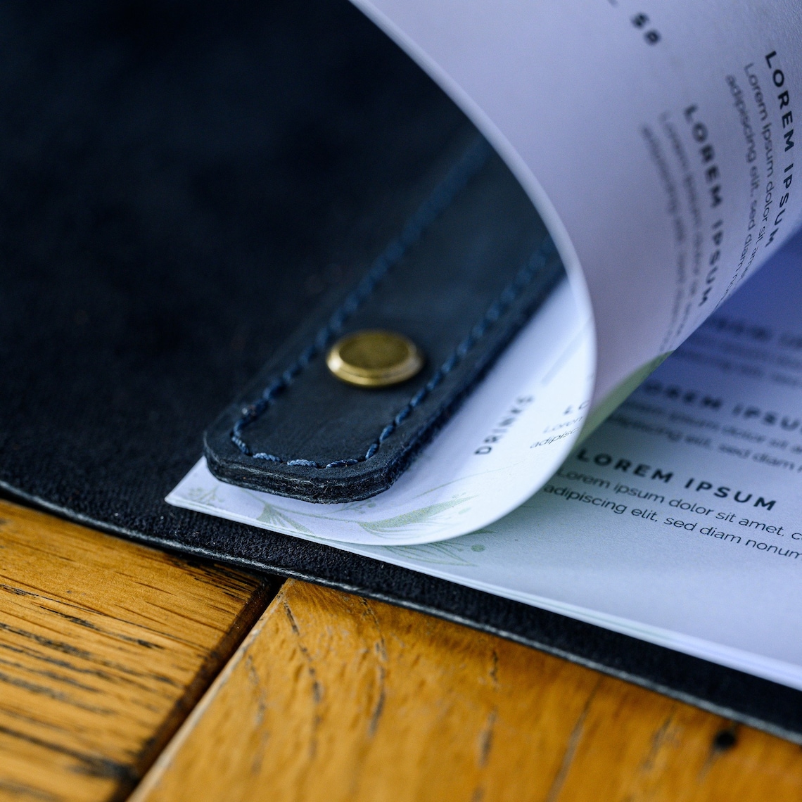 Menu Folder for Changeable Sheets With Fixing Plank, Menu Covers, Menu ...