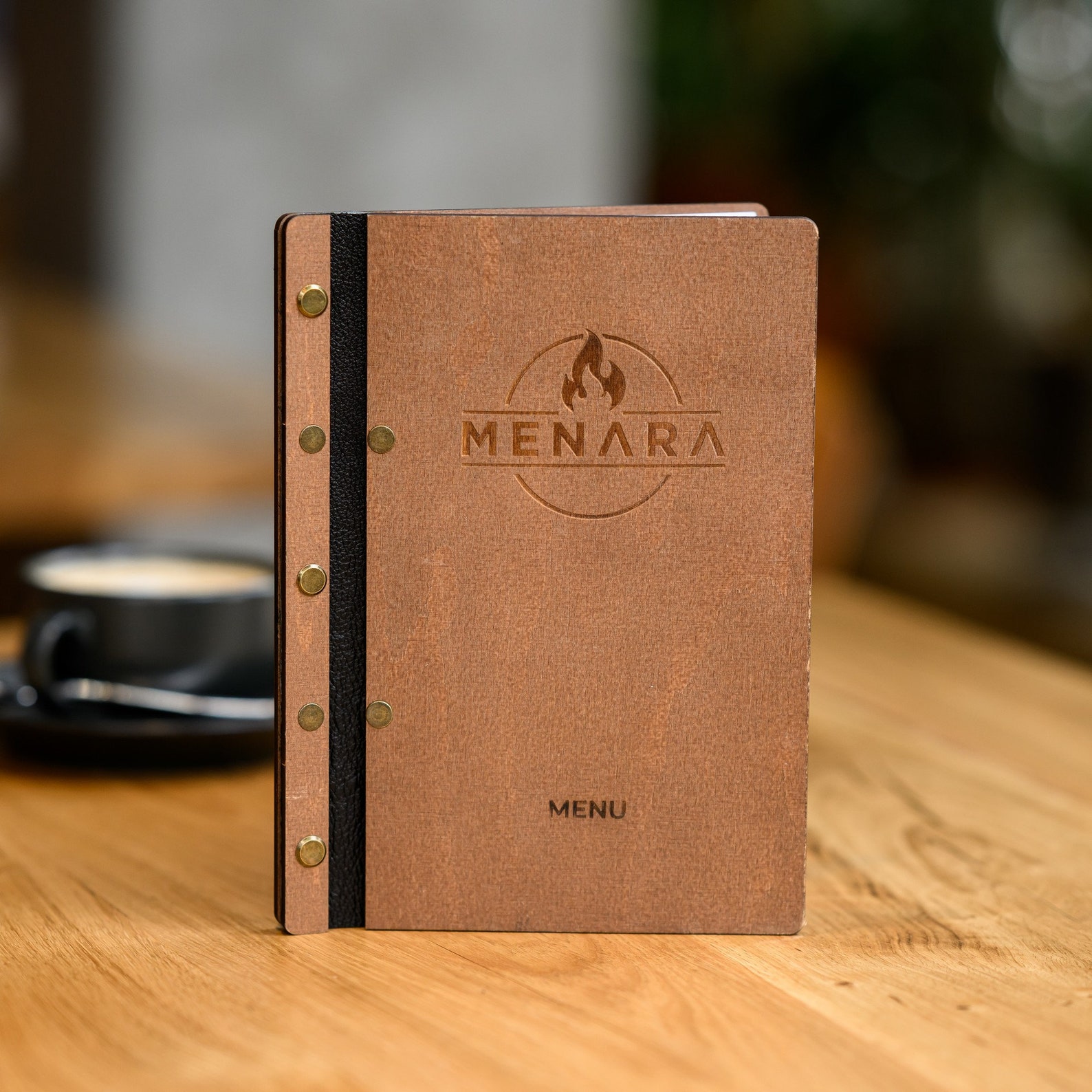 Restaurant Menu Folder With Personalization, Menu Holder With Engraving ...