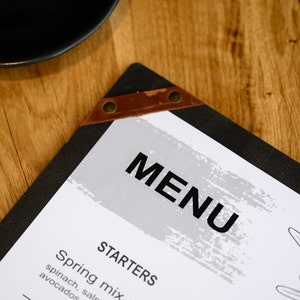 Customizable Plywood Menu Board With Corner Mountings - Etsy