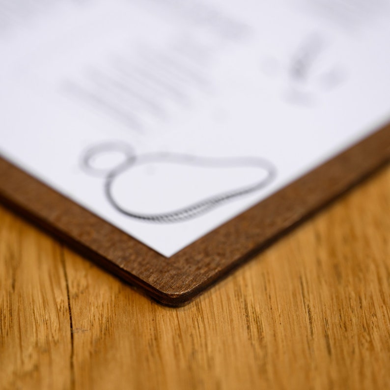 Restaurant Menu Holder With Logo Engraving, Menu Board Customized, Bar ...