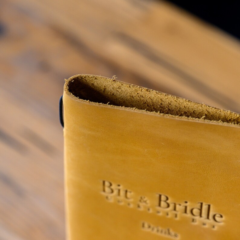 Personalized Leather Menu Cover, Restaurant Menu Cover, Cafe Bar Menu ...