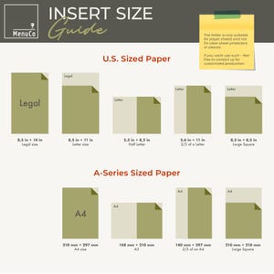 Menu Folio With Ring Binder, Menu Holder With Logo, Menu Folder for ...