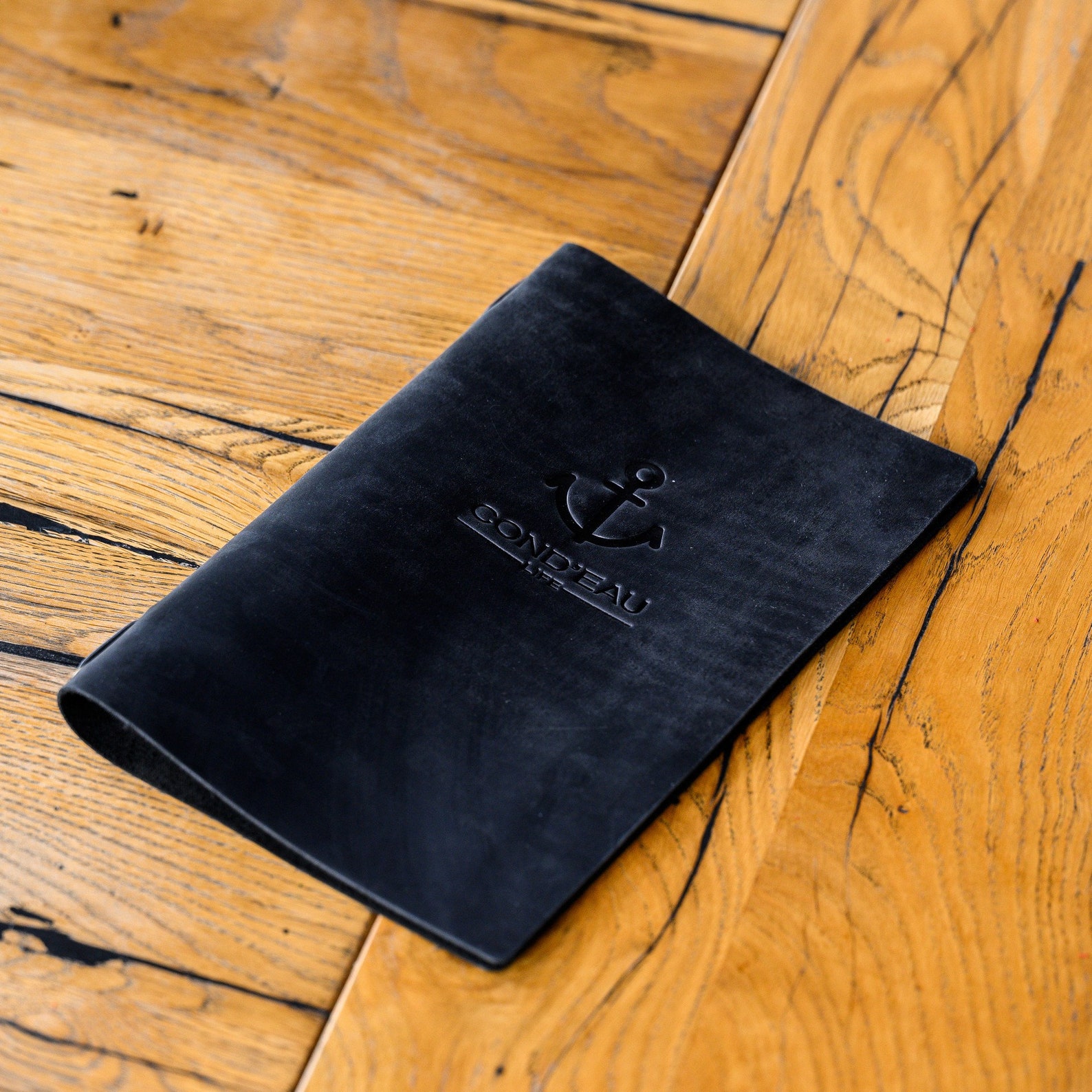 Leather Menu Cover With Elastic Band, Restaurant Menu Cover, Cafe Bar ...