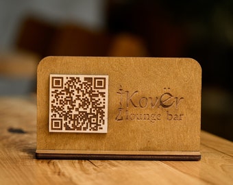 Unique Table QR Code Sign Restaurant QR Code Menu Stand Small Bussiness ...