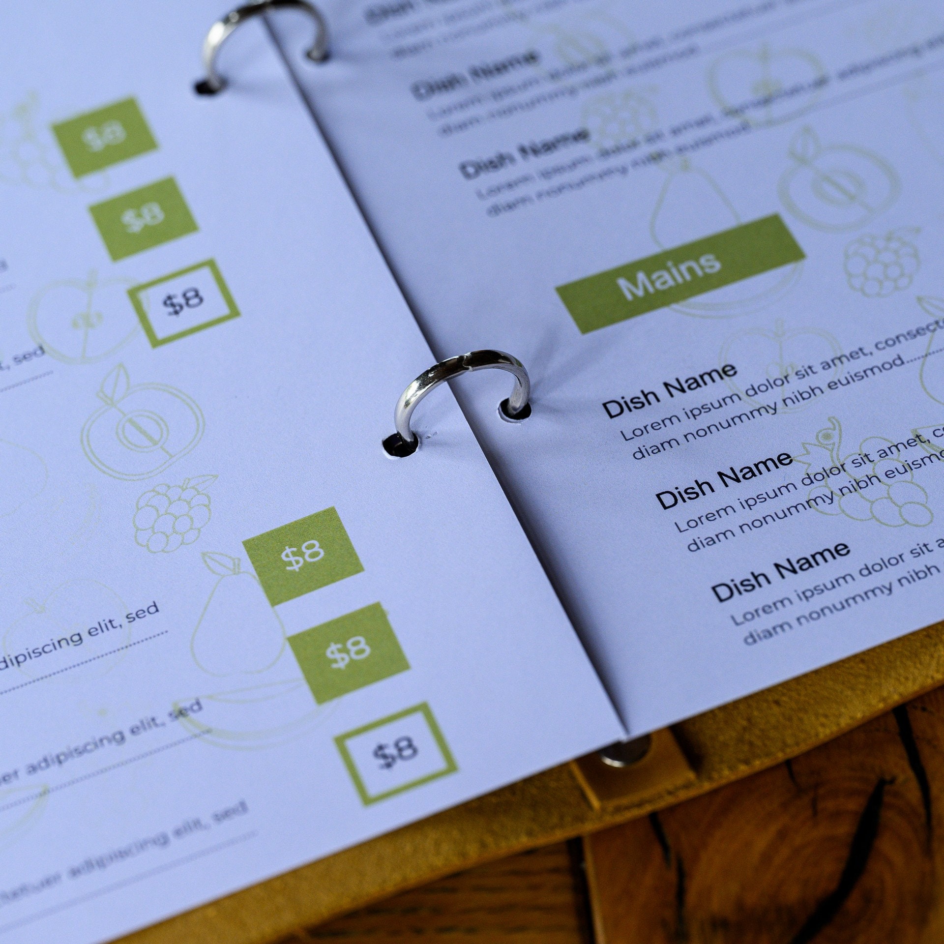 Leather Menu Cover, Restaurant Menu Cover, Cafe Bar Menu Covers, Menu ...