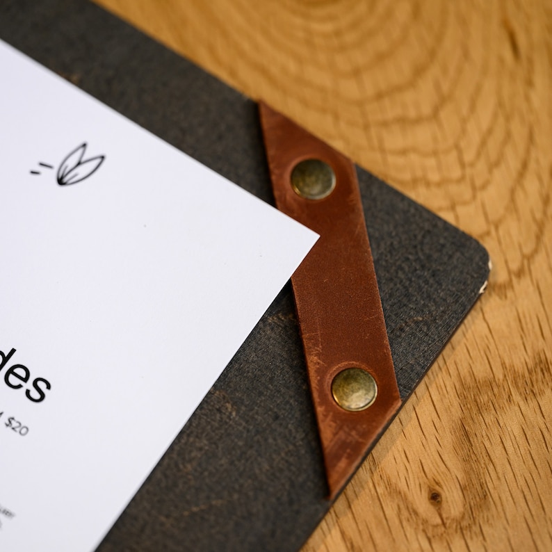 Restaurant Menu Clipboard, Menu Board With Logo Engraving, Drink Menu ...