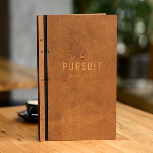 Menu Holder With Logo Engraving, Restaurant Menu Folder, Customizable ...