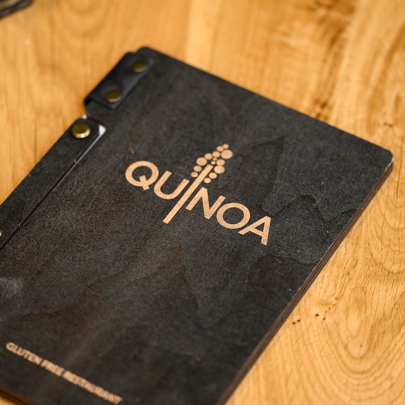 Custom Menu Cover, Menu Holder With Personalisation, Restaurant Menu ...