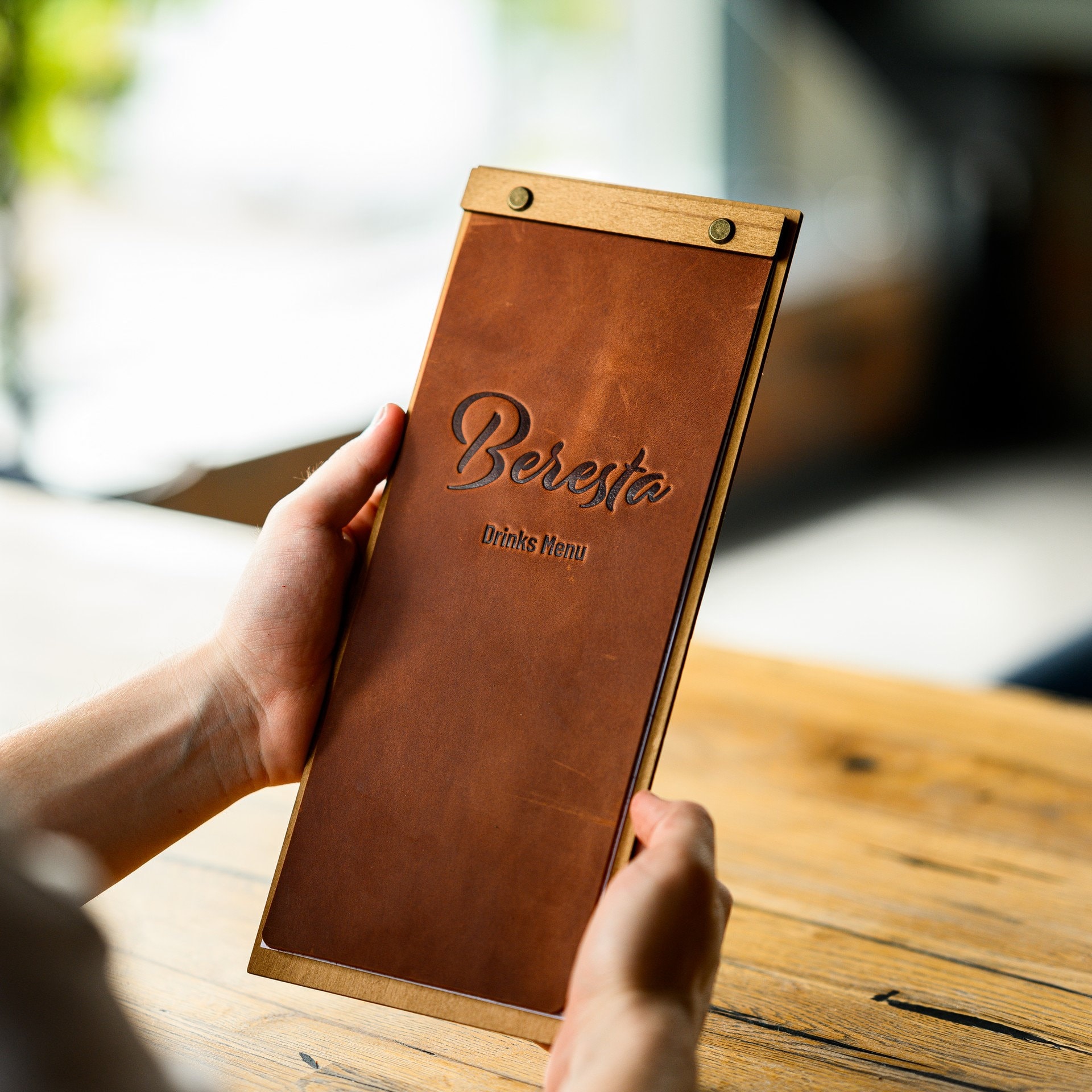 Wine List Menu Holder With Logo, Drink Menu Board, Menu Clipboard ...