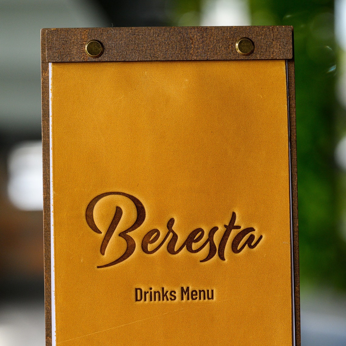Drink Menu Cover With Logo, Menu Board, Cocktail Menu Clipboard ...