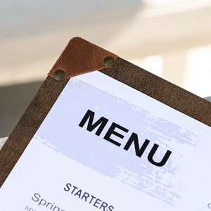 Customizable Plywood Menu Board With Corner Mountings - Etsy