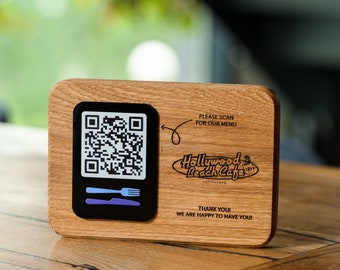 QR Code Sign, Payment Sign, QR Code Menu Stand, Scan to Pay Sign, Bar ...