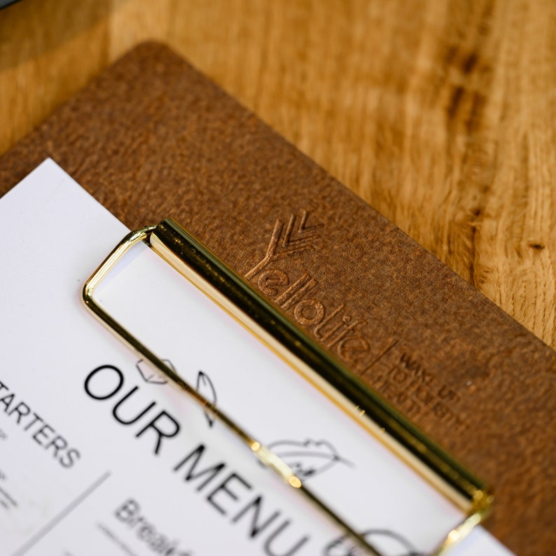 Restaurant Menu Holder With Logo Engraving, Menu Board Customized, Bar ...