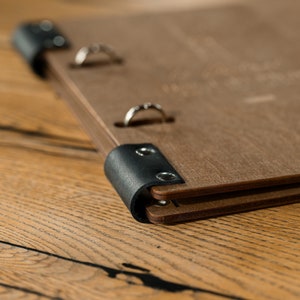 Wooden Menu Folder With Ring Binder, Menu Board With Customisation ...